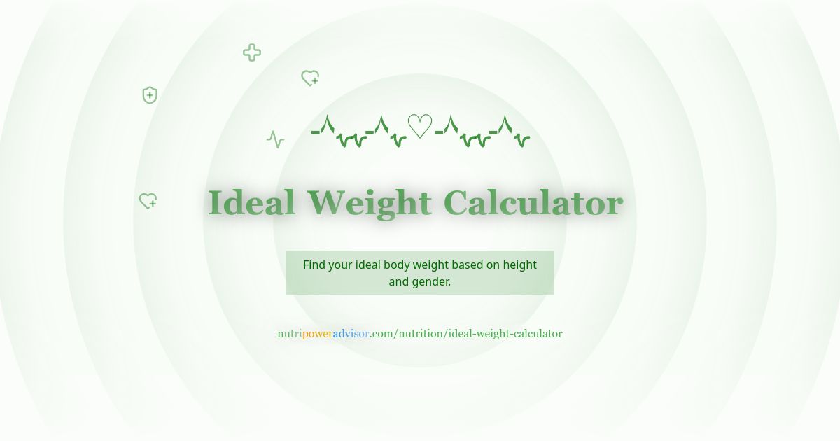 Healthy Weight Range Calculator – Find Your Ideal Body Weight | Nutri ...